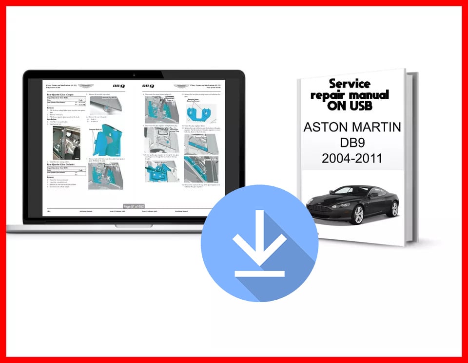 WORKSHOP MANUAL FOR Aston Martin DB9 (2004-2011)