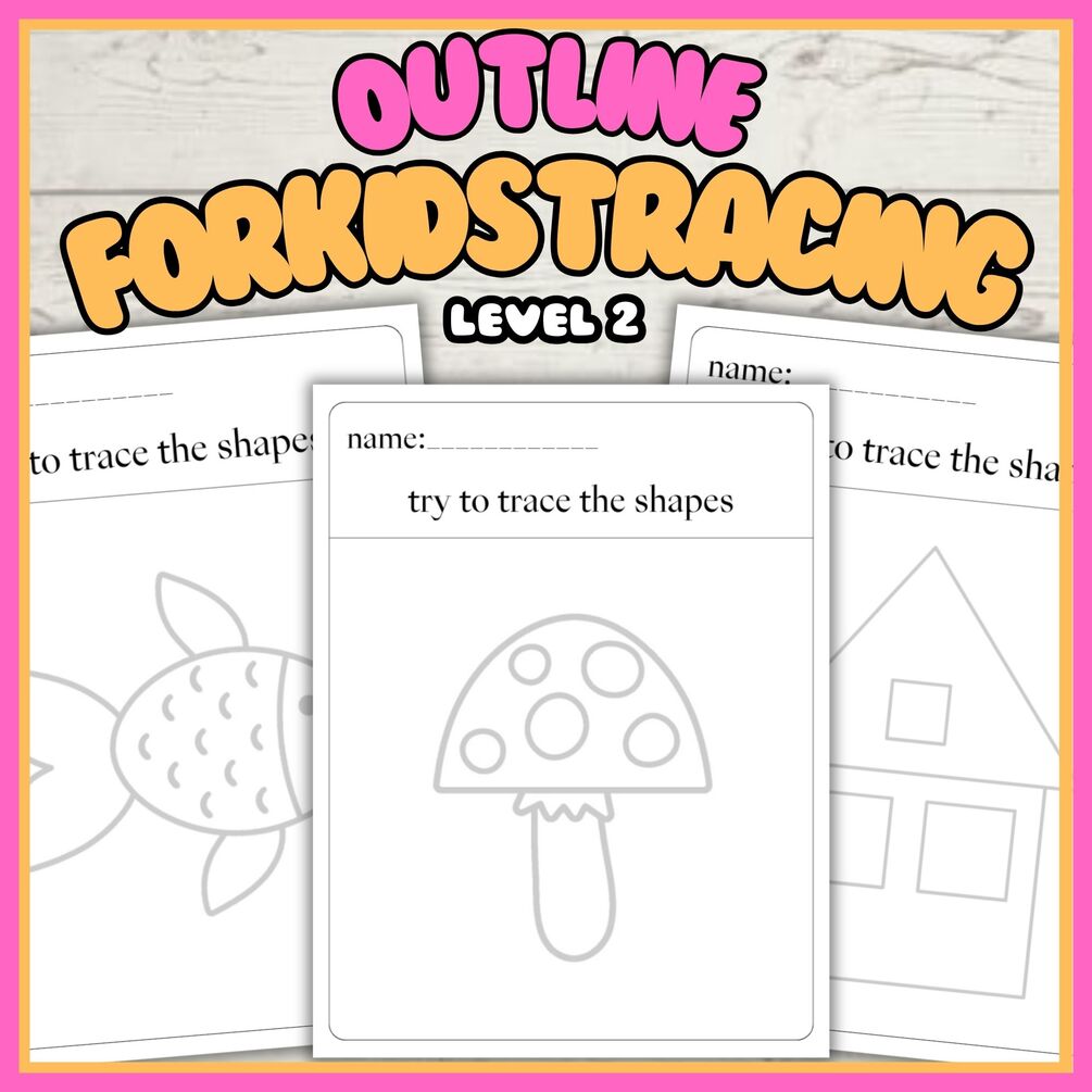 45 OUTLINE for kids Tracing, Coloring pages , Printable Preschool ...