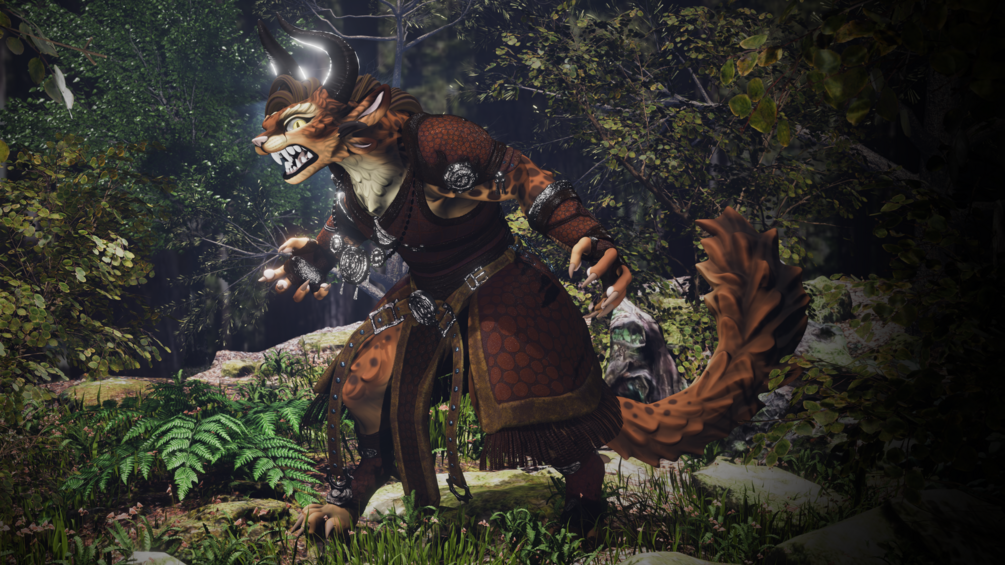 Female Charr Blender 3D model