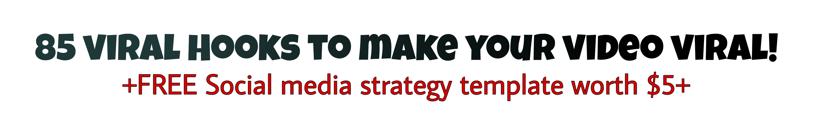 80+ viral video Hooks + FREE Social Media Strategy Template worth 5 ...