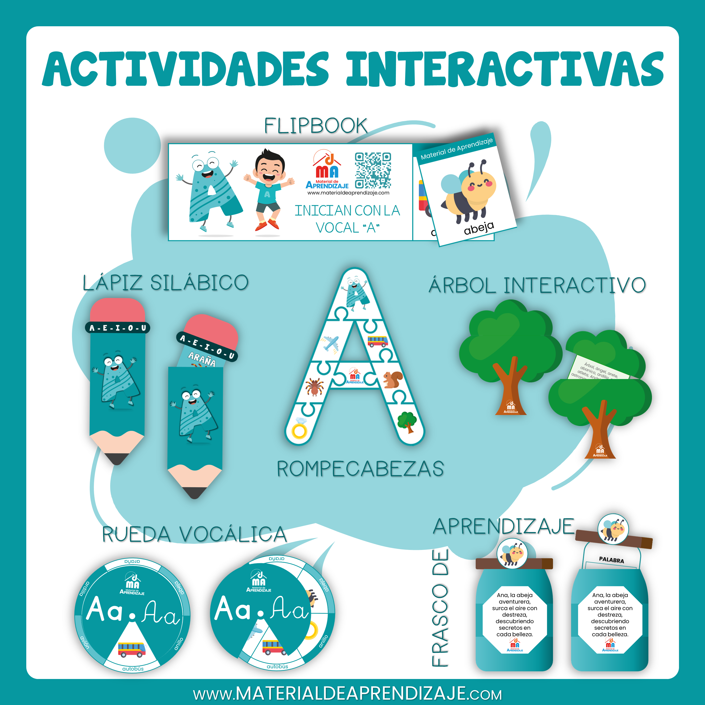 La vocal A: Cuadernillo Premium (PDF) - MATERIAL DE APRENDIZAJE
