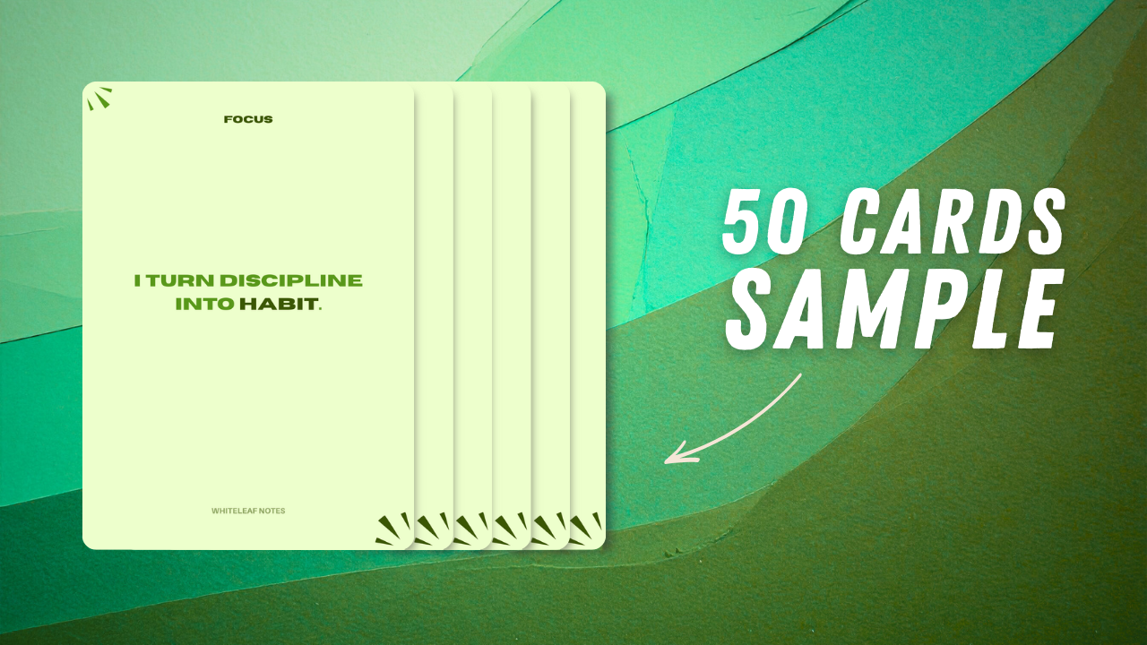 50 Productivity & Focus Affirmations – Deep Work Printable Cards ...