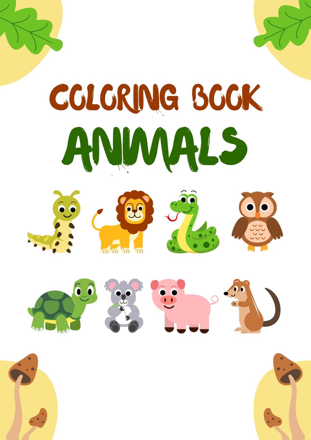 Coloring Book: Animal Edition