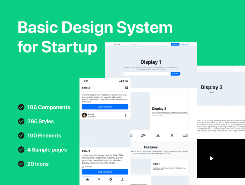 Basic Design System for Startup