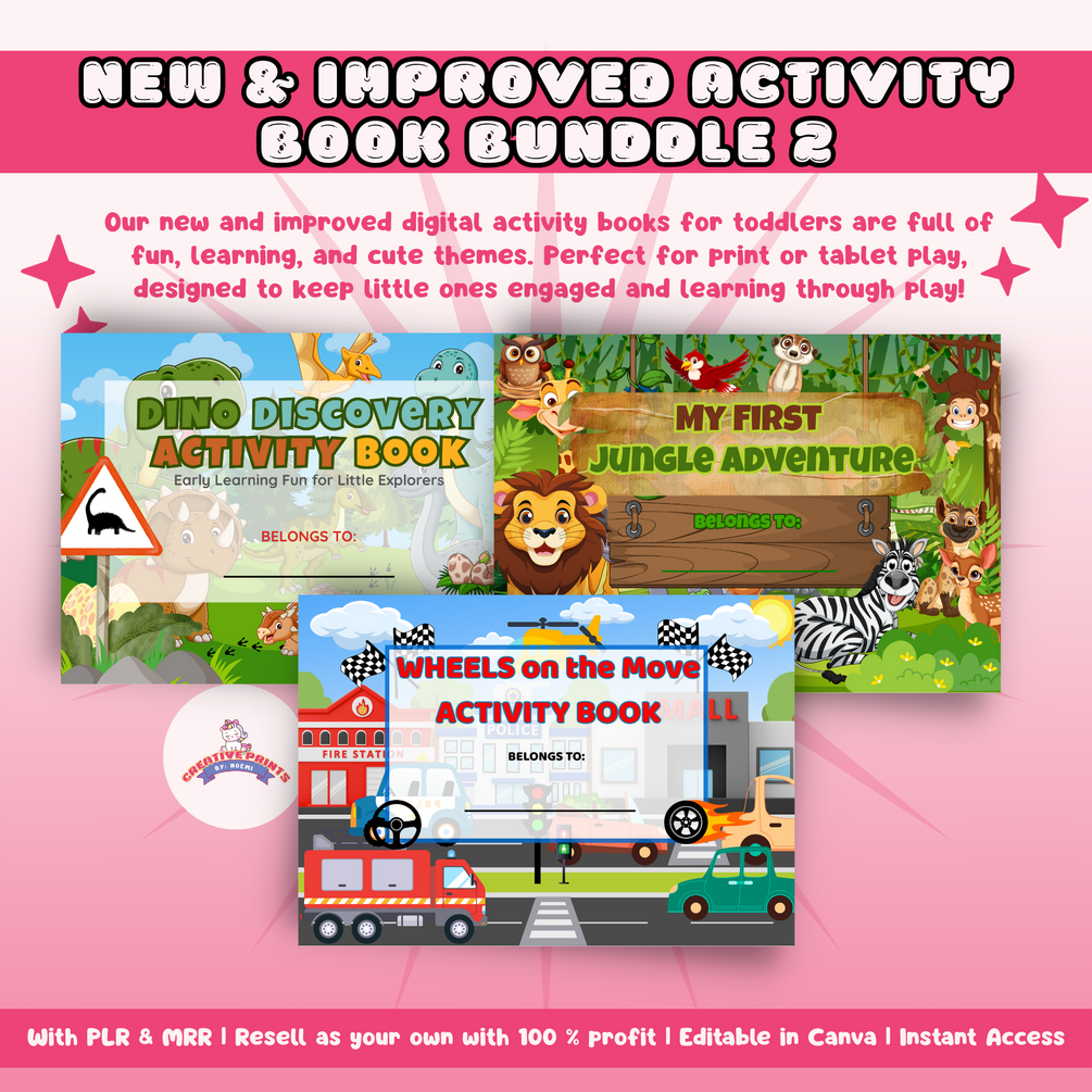 Activity Book For Kids Bundle (Volume 2)