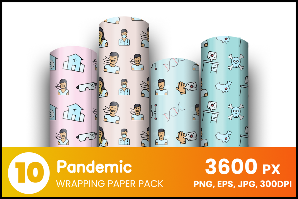 Pandemic 10 Wrapping Paper