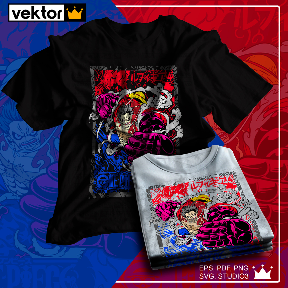 Vector Luffy Gear 4 One Piece