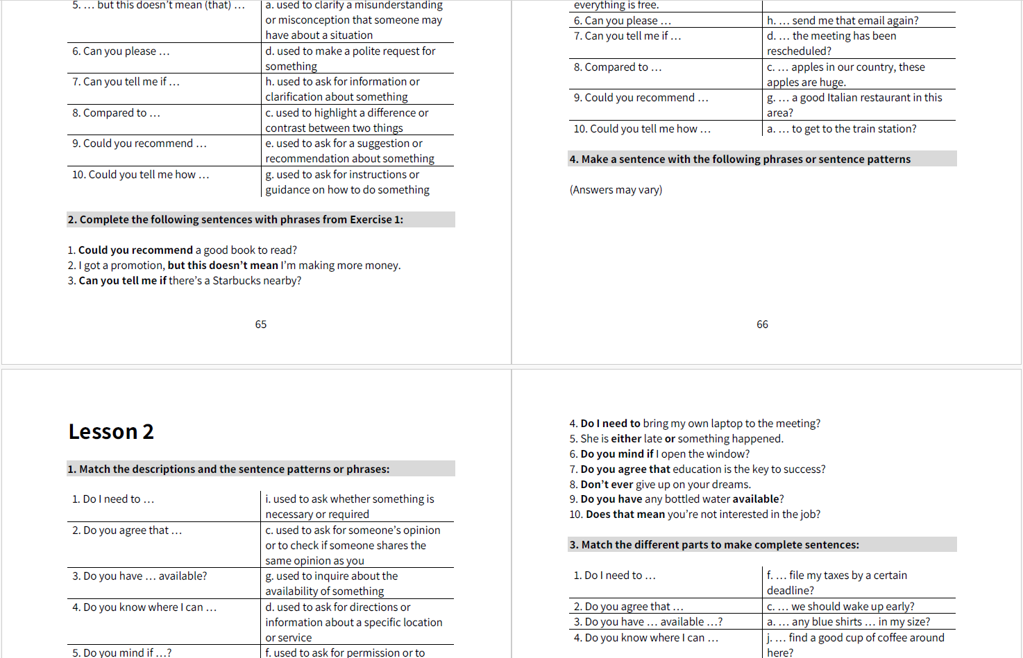 Essential English Sentence Patterns, Vol 1 - Printed copy for Taiwanese ...