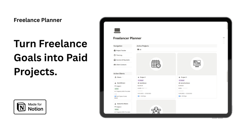 6-Figure Freelancer Planner (Notion System)