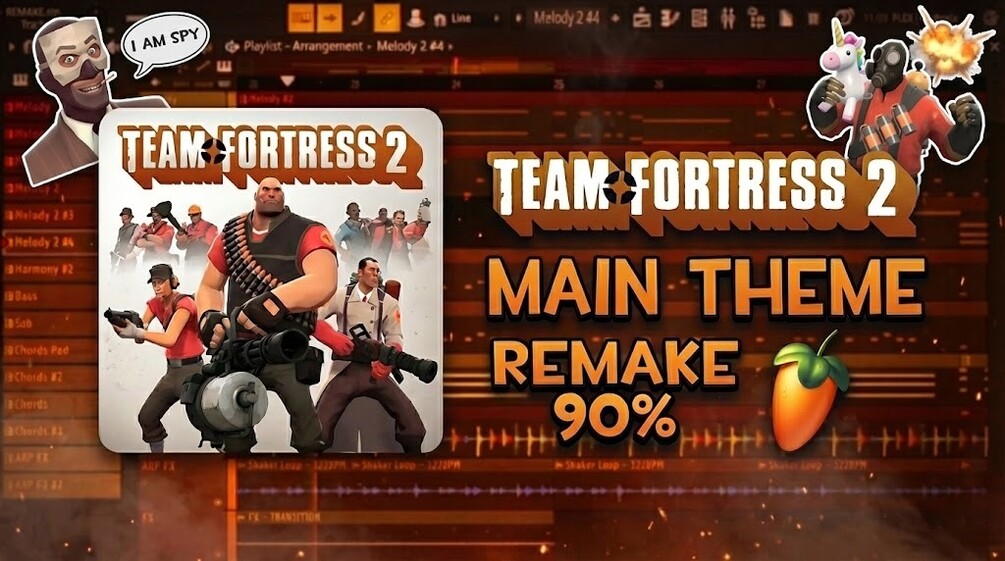 [ FLP ] Team Fortress 2 - Main Theme REMAKE FL STUDIO