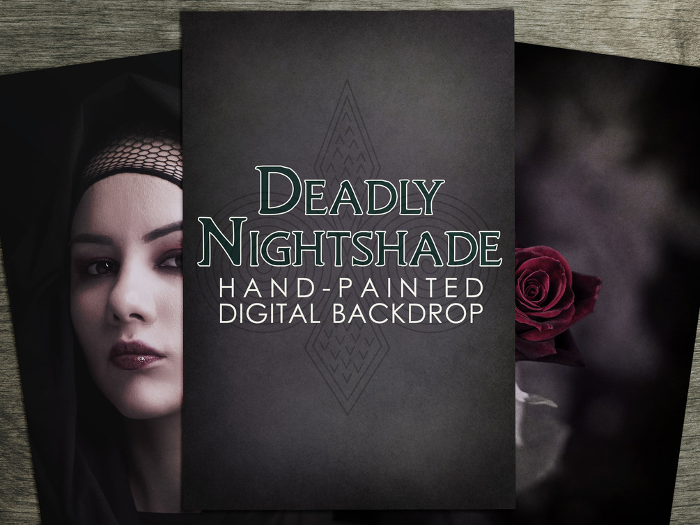 Deadly Nightshade Background Texture | Hi-Res Photography Studio Backdrop