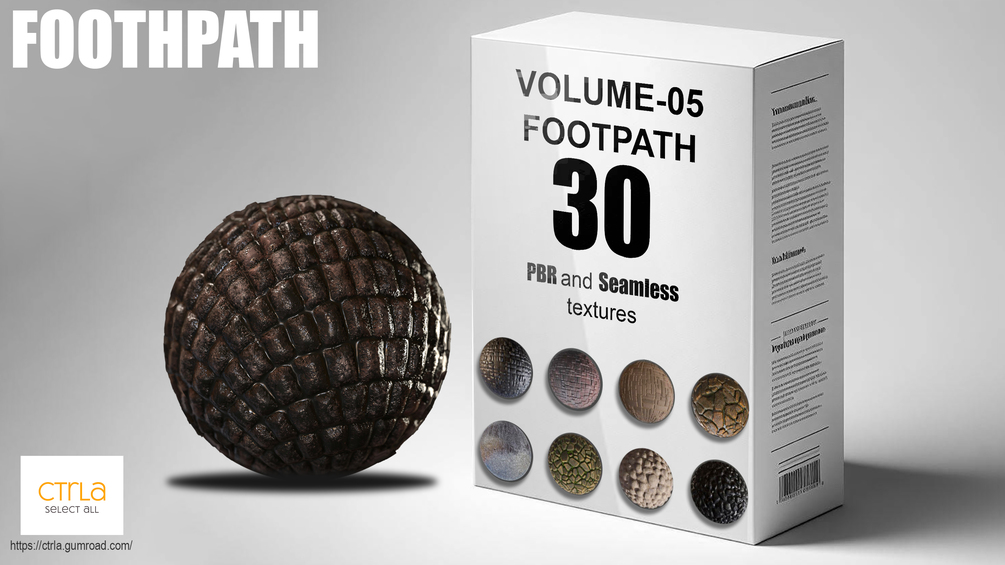 Footpath Vol-05 PBR Materials Pack