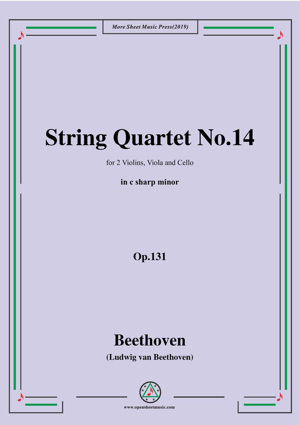 Beethoven-String Quartet No.14 in c sharp minor,Op.131