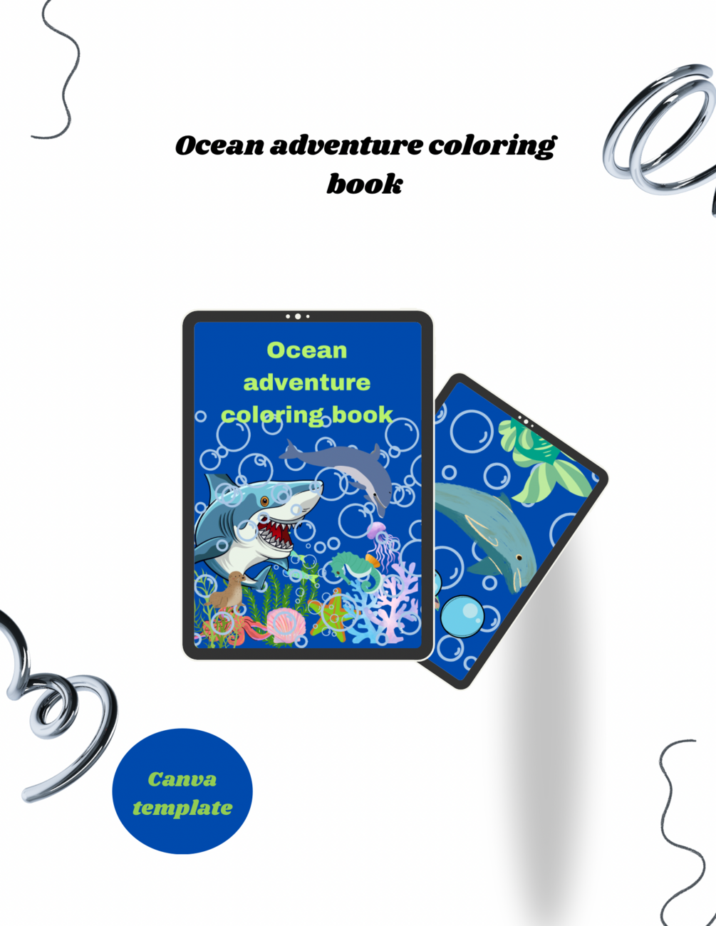 Ocean adventure coloring book busybook