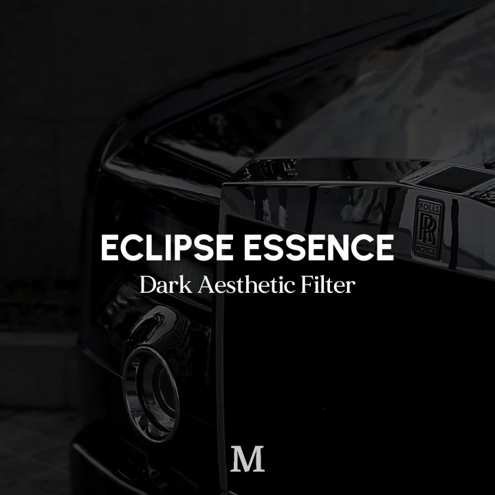 “Eclipse Essence” Dark Aesthetic Filter Preset (For IG/TikTok)