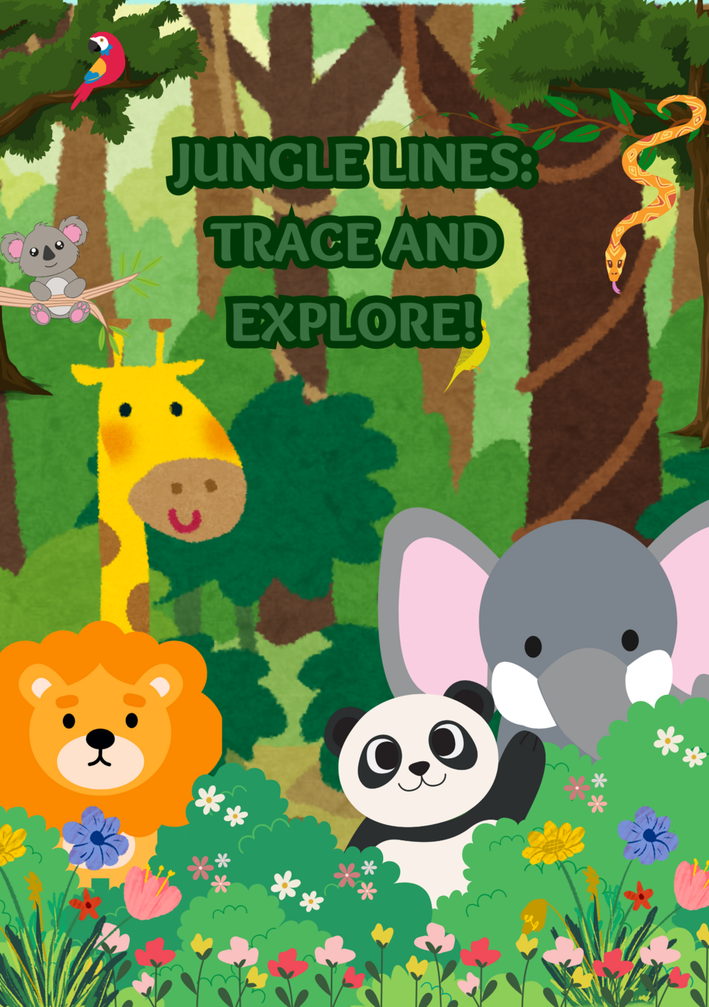 Wild ABCs: Jungle-Themed Alphabet Tracing Book (A–Z Printable)