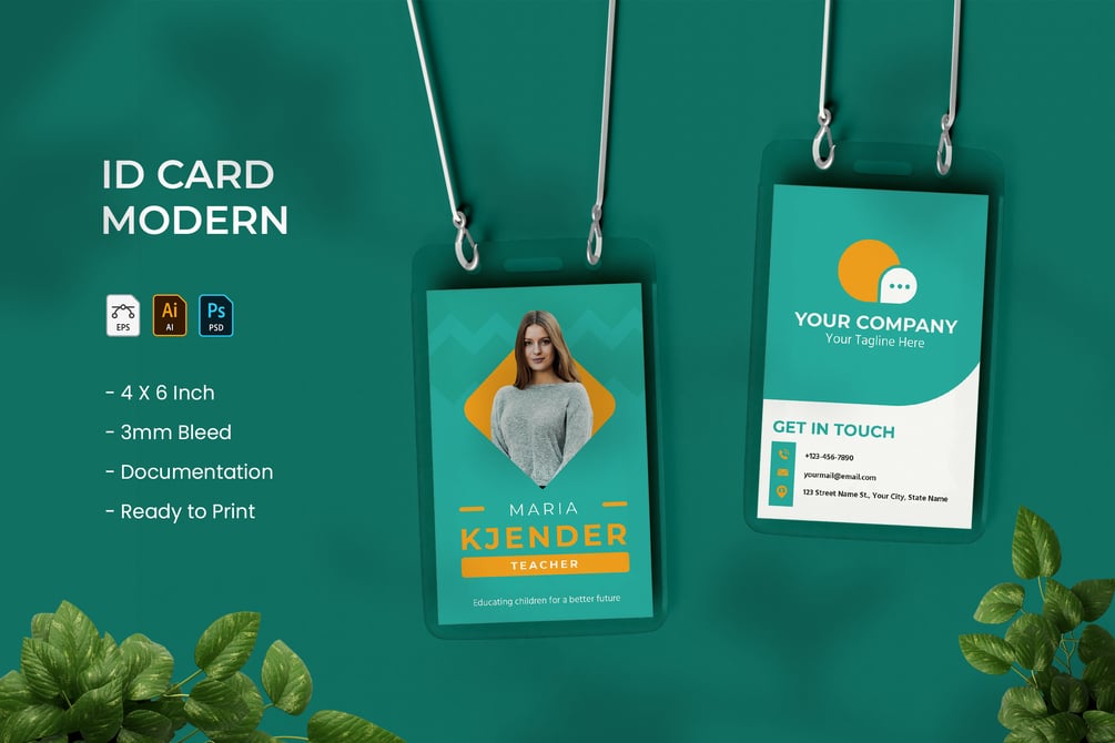 Modern Clean - ID Card