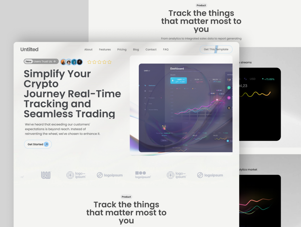 Untilted - SaaS Website Template
