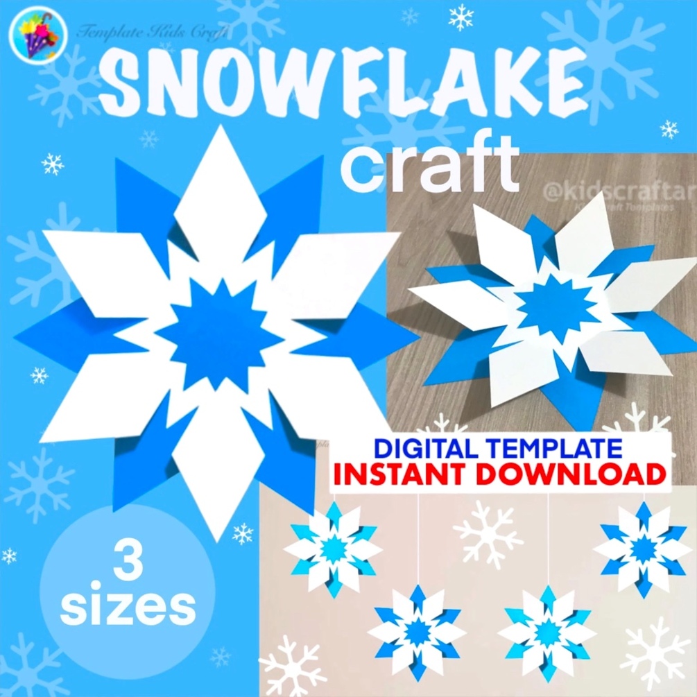 Christmas Decoration Snowflake Snowflakes Craft Bulletin Board ...