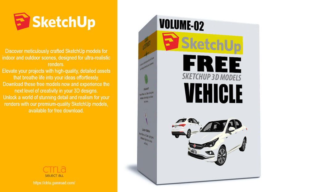 Vol-02-CARS_Sketchup 3D Models