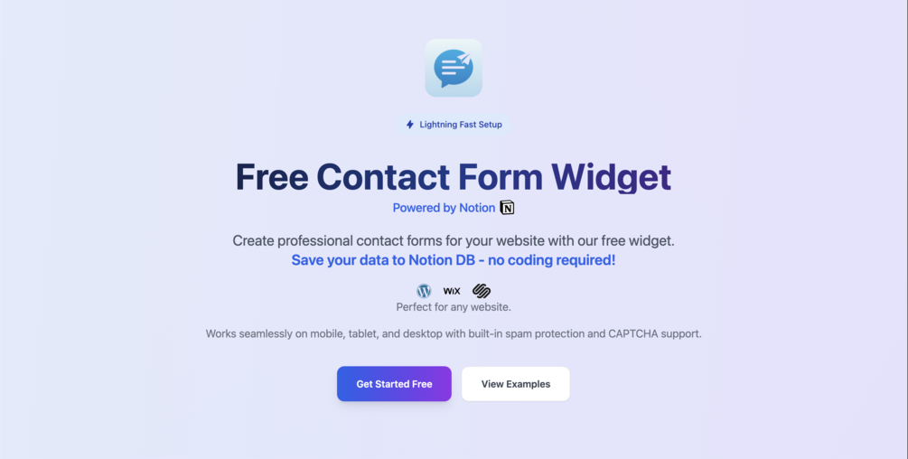 Contact Form Widget