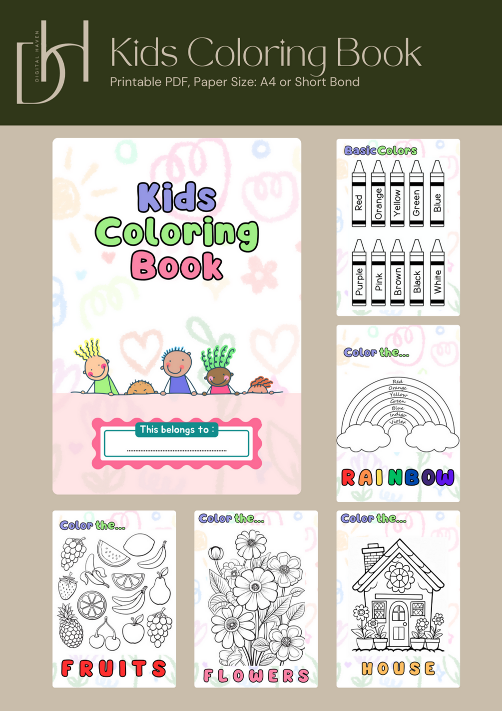 Kids Coloring Book