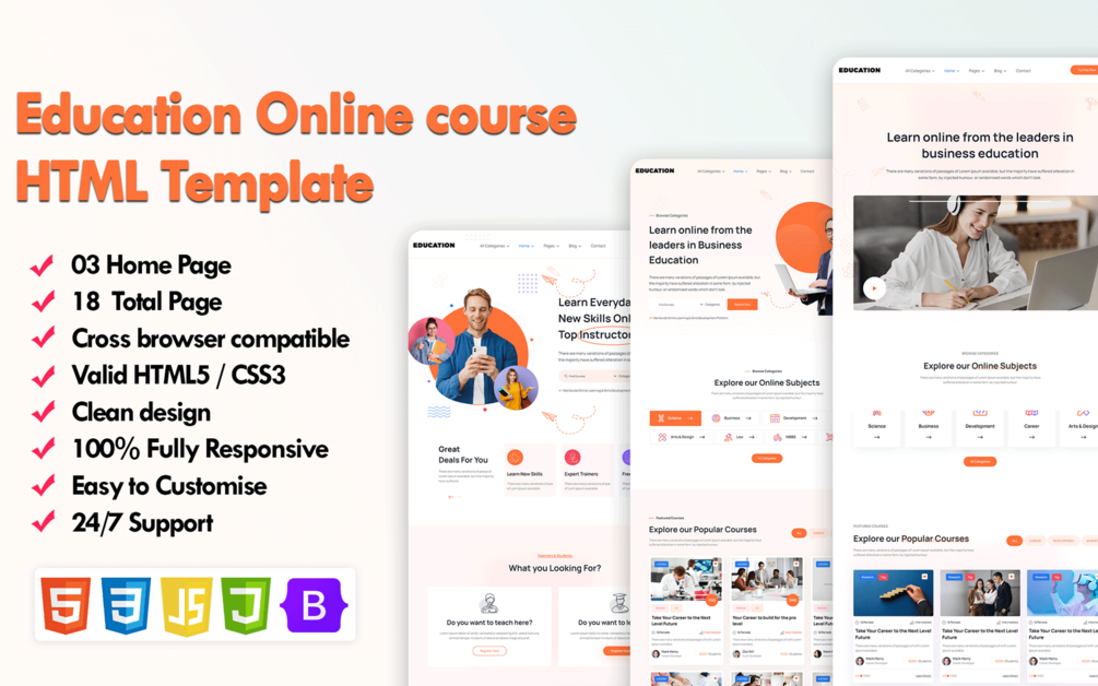 Zoomy - education HTML Template