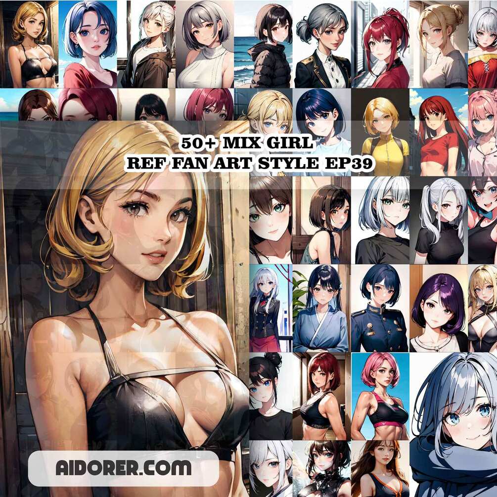 50+ MIX GIRL REF FAN ART STYLE EP39