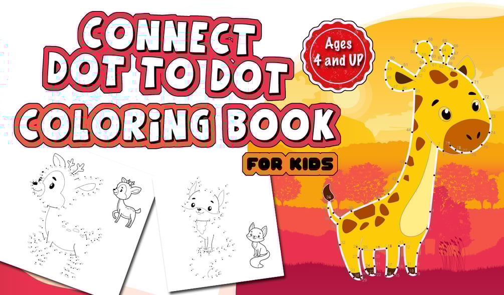 Connect Dot To Dot Coloring Book For Kids