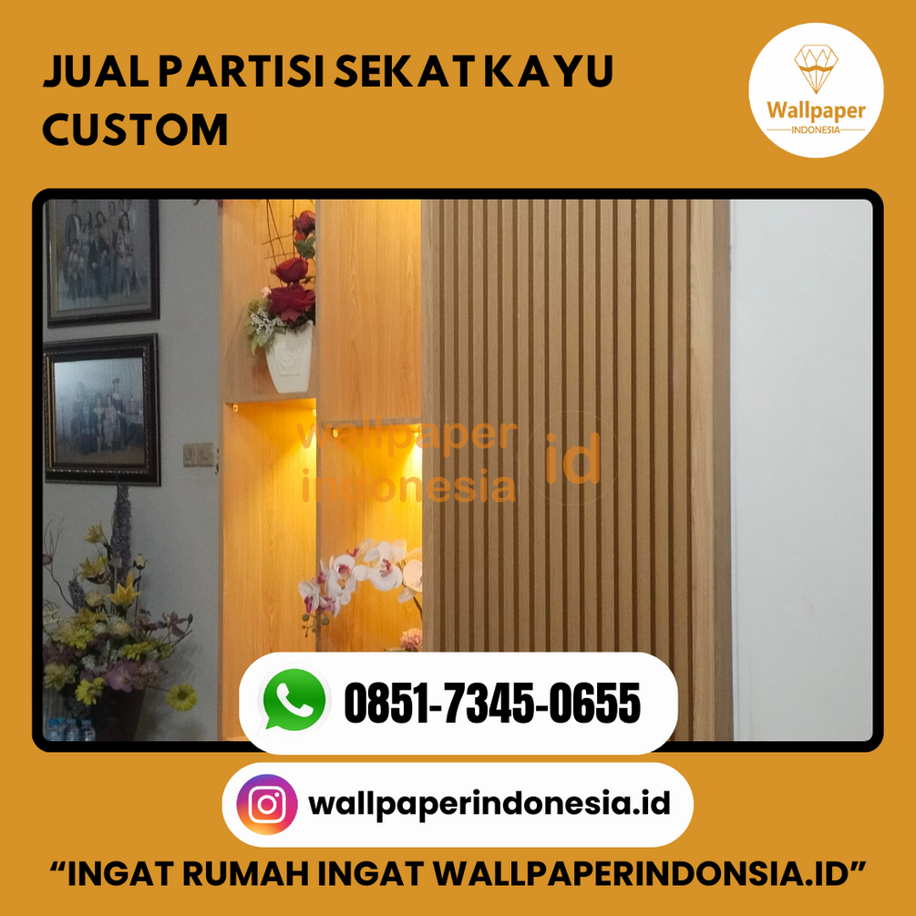 JUAL PARTISI SEKAT KAYU CUSTOM