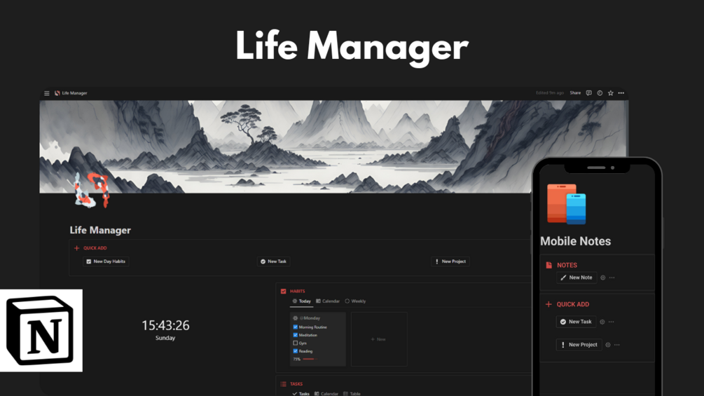 Life Manager Notion Template