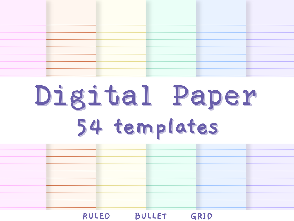 Digital Paper for Bullet Journals & Planners | PDF format