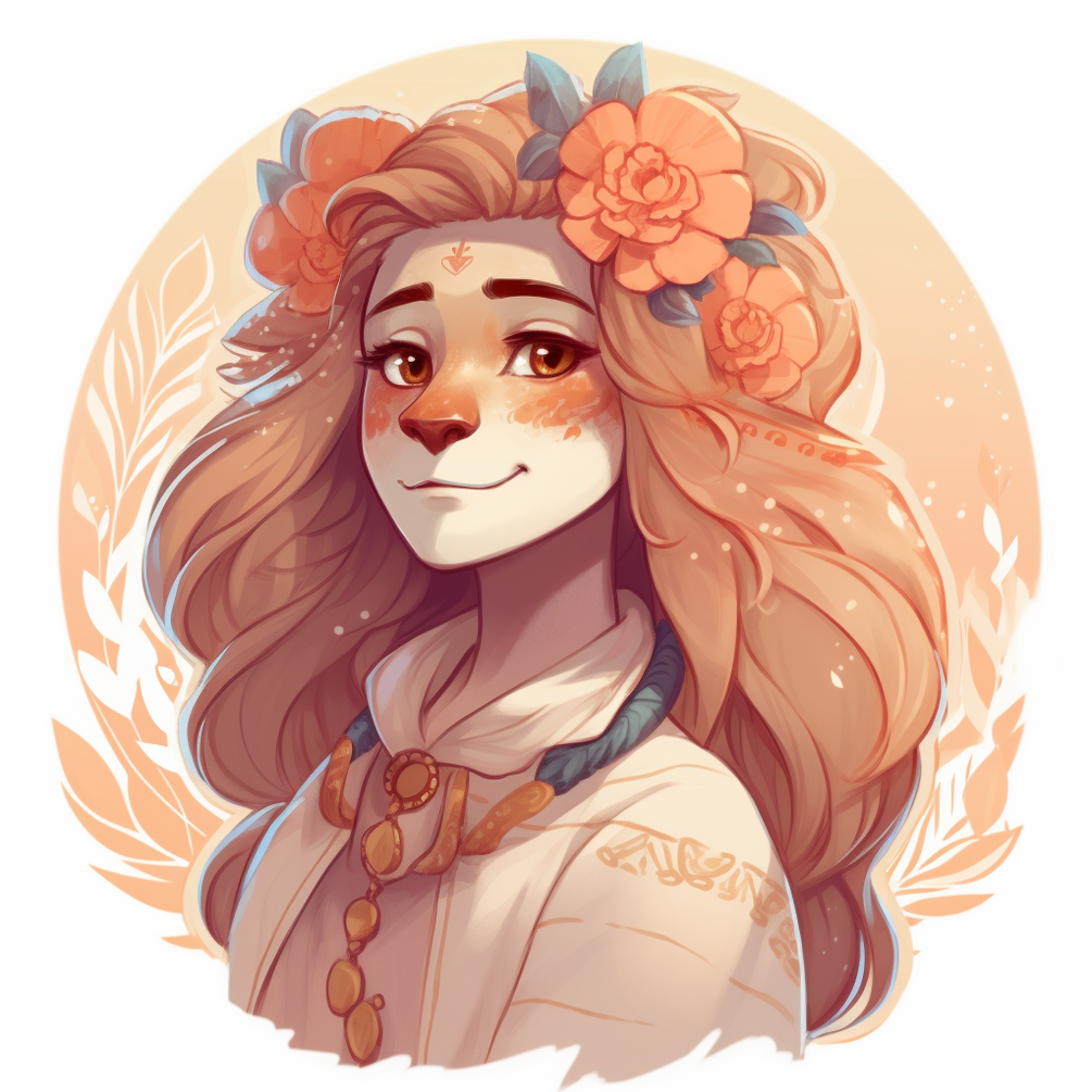 Lion Princess PNG art best graphic design