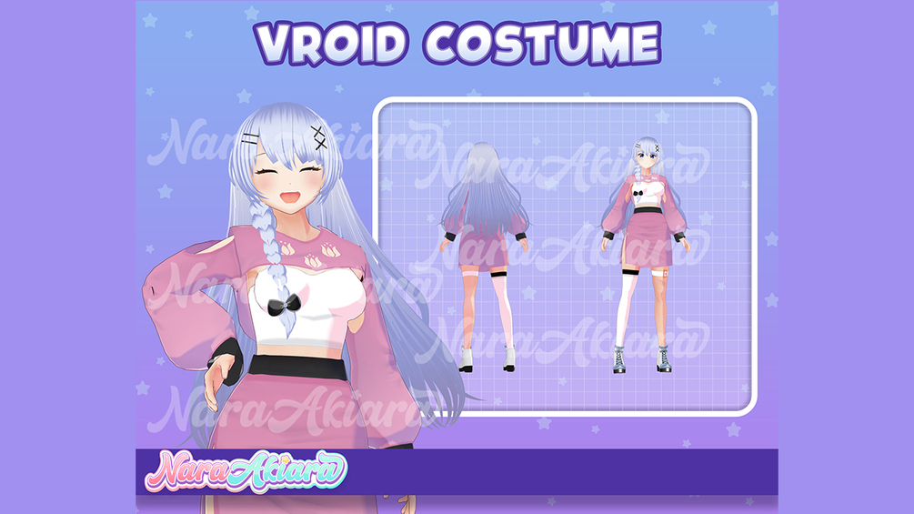 Show Your Style with 3D Vroid Clothes Stylish Shimmy for Your Vtuber Stream