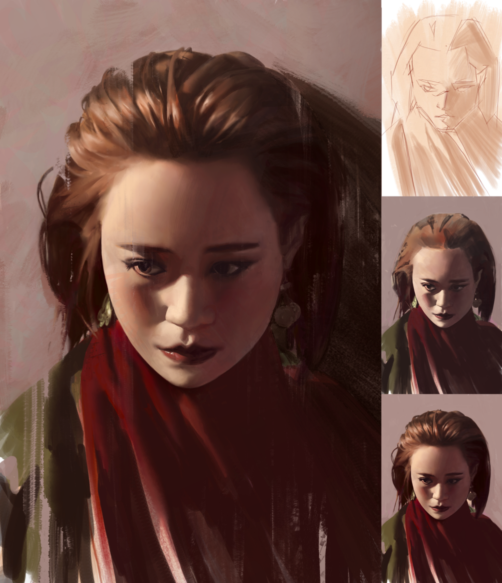 Painting a Finished Portrait