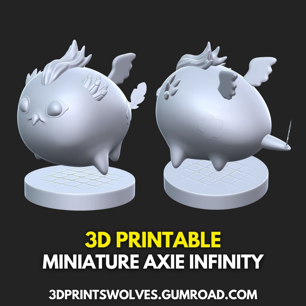 Miniature Axie Infinity - Bird 3D Printable