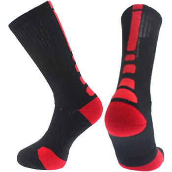 BLACK & RED SPORTS SOCKS