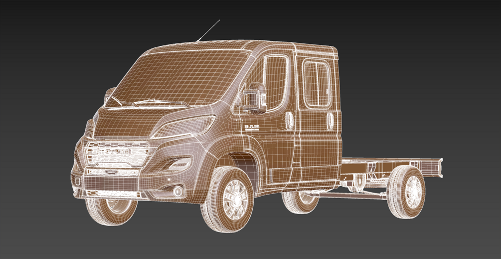 RAM Promaster Chassis Truck CrewCab 4035WB HQInterior 2023