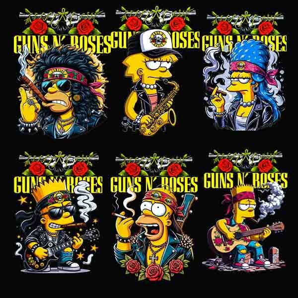 Simpson Guns and roses dtf