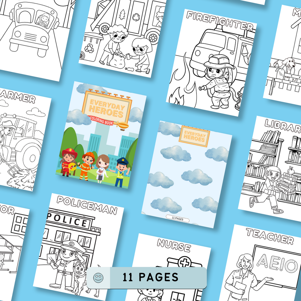 5 in 1 Coloring Books Bundle | Editable with Canva Coloring Books for Kids