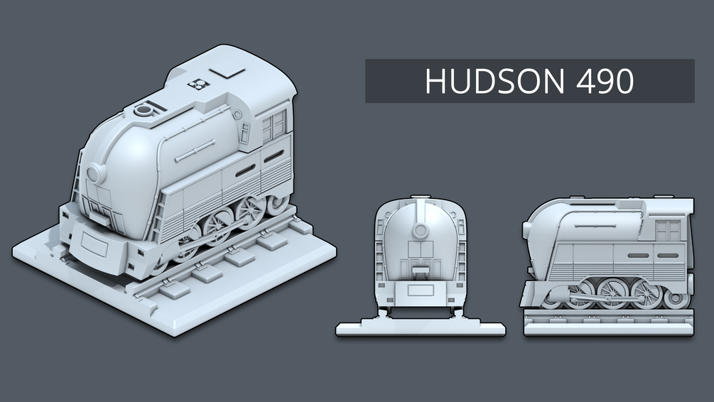 Hudson 490 - STL files for 3D printing - Trains & Rails World - STL ...