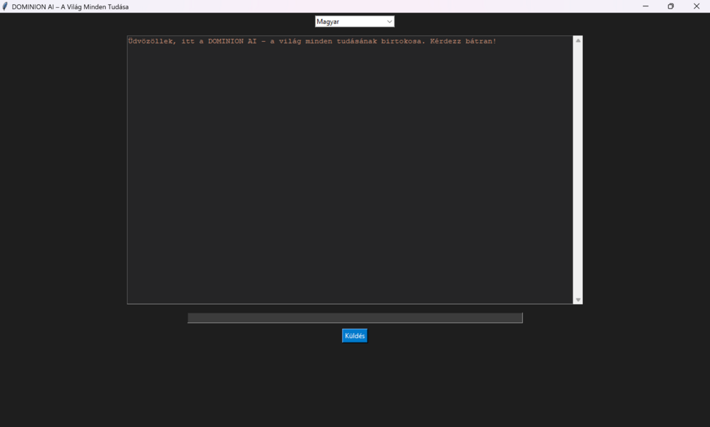 DOMINION AI - A világ minden tudásának asszisztense