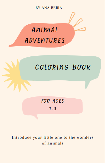 Toddler Tots: Animal Adventures Coloring Book