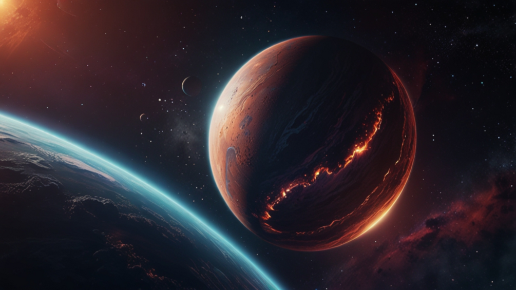 Space Portal Virtual Background – Inferno Eclipse