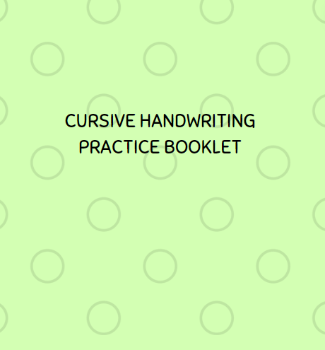 British Cursive Handwriting Practice Booklet