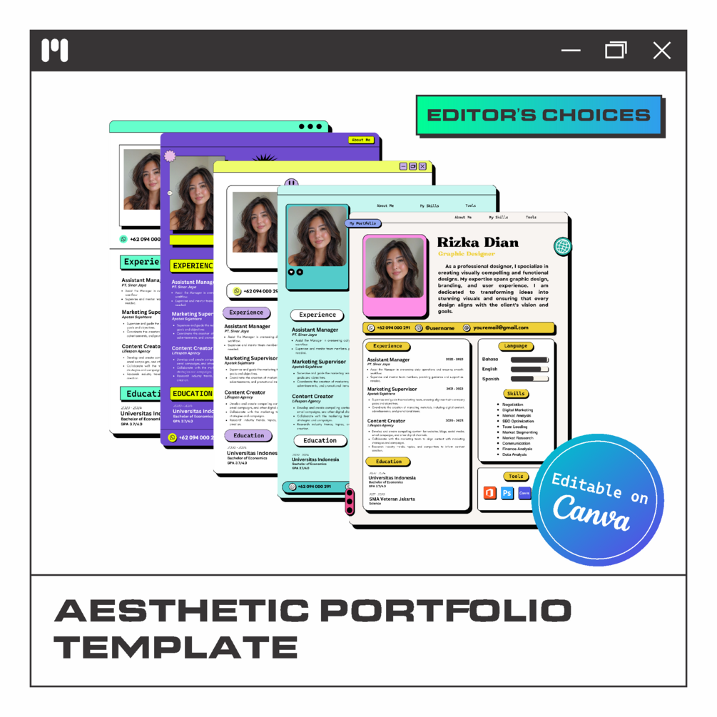 Aesthetic Portfolio Template (Editor's Choice)