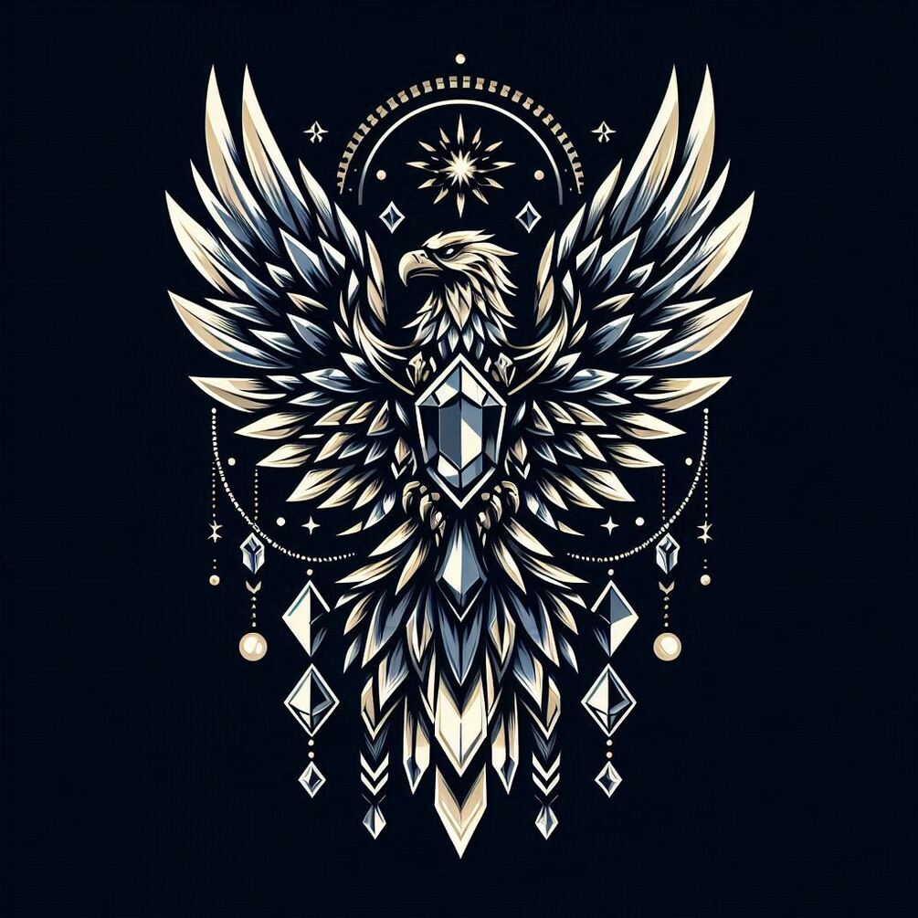 Bold Crystal Eagle Emblem – Fearless Fashion Redefined