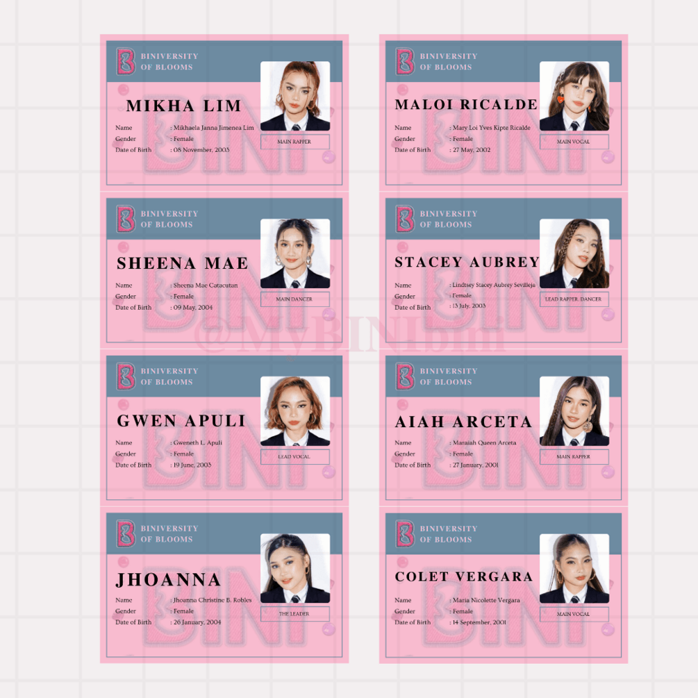 BINI ID Merch