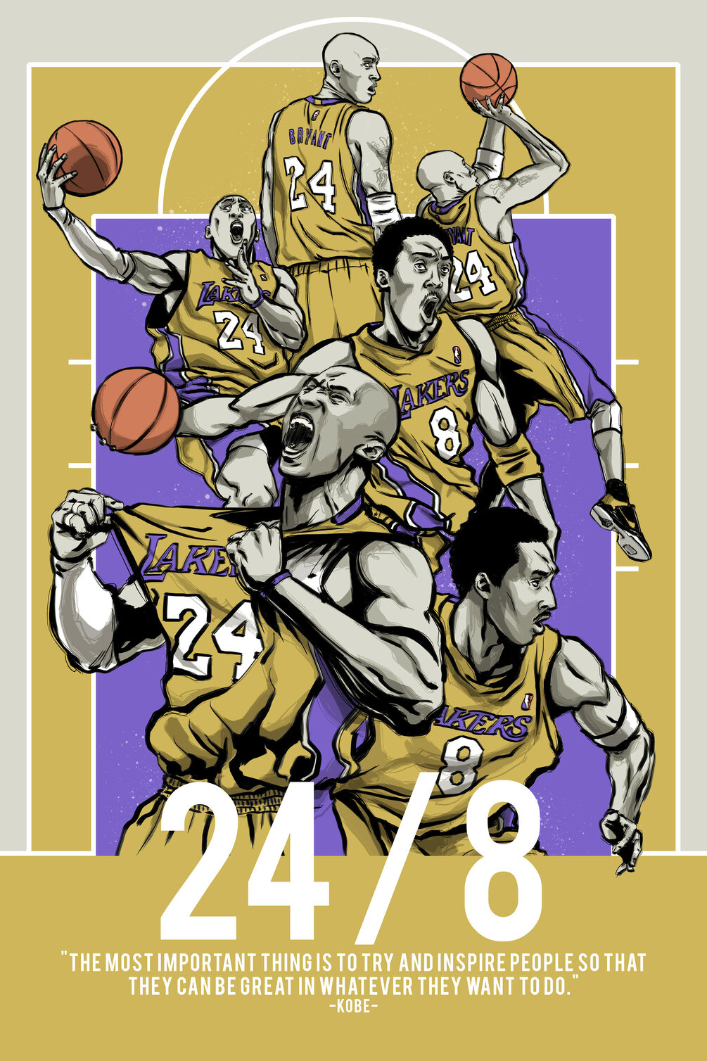 RIP Kobe Bryant Tribute Poster