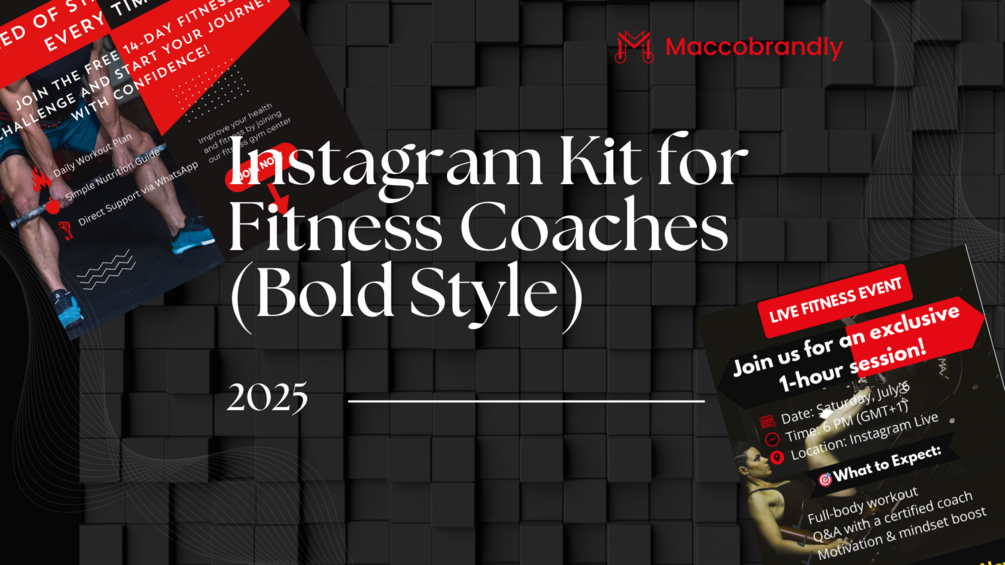 Instagram Kit for Fitness Coaches (Bold Style)